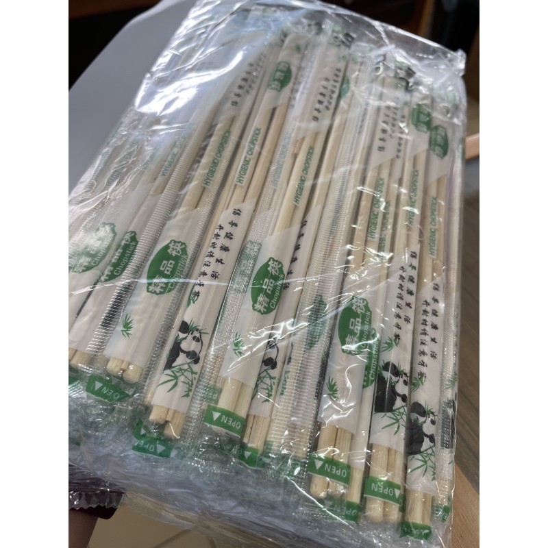 Jual Sumpit Bambu PANDA GREEN Import + Tusuk Gigi 1 Pack = 100 Pasang ...