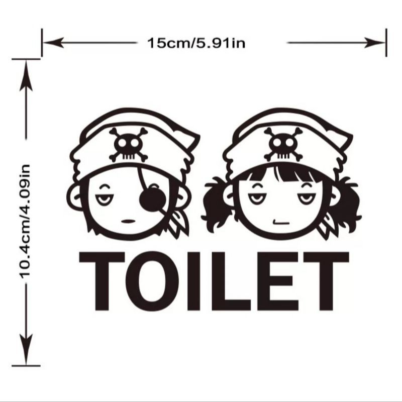 Jual Stiker Dinding Toilet Wall Cutting Sticker Pintu Toilet Kamar ...