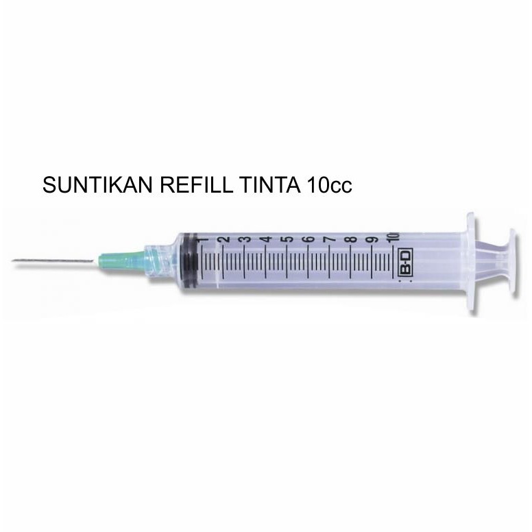 Jual Suntikan isi ulang refill tinta printer 10ml dengan jarum nya ...