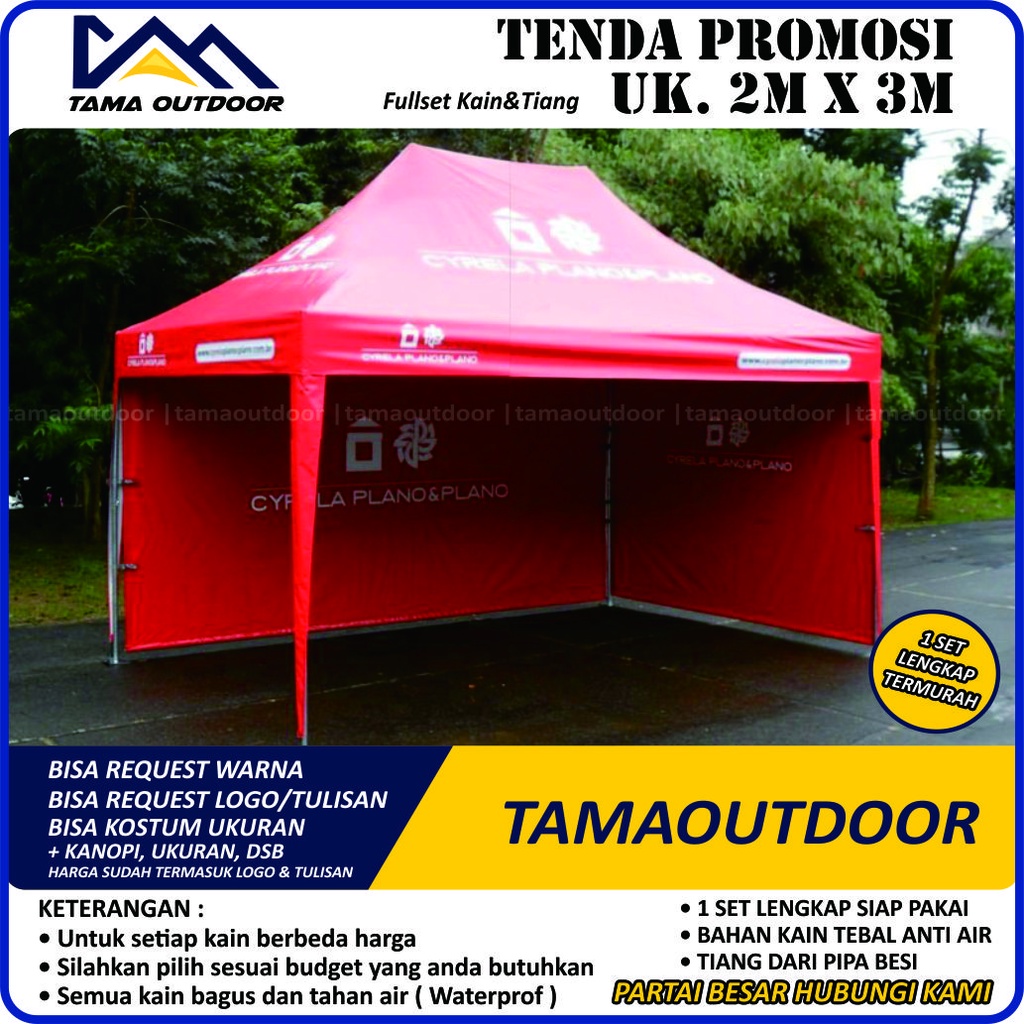 Jual Tenda Event Promosi Branding Kostum Uk. 3M x 4M Baliho | Shopee ...