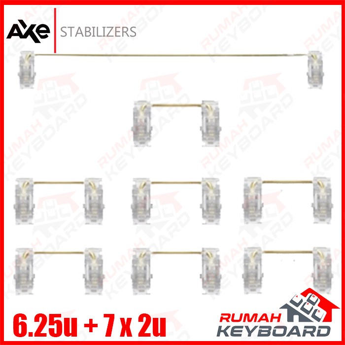 Jual STABILIZER - AXE | STABILIZERS - PLATE MOUNT - CLEAR - FULL SET ...