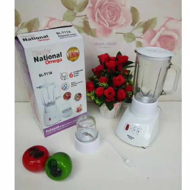 Jual BLENDER LISTRIK OMEGA NATIONAL ,GELAS KACA NT QUALITY | Shopee ...