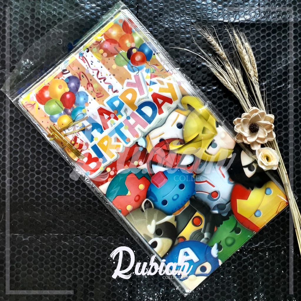 Jual Plastik OPP Ulang Tahun L Avenger | Shopee Indonesia