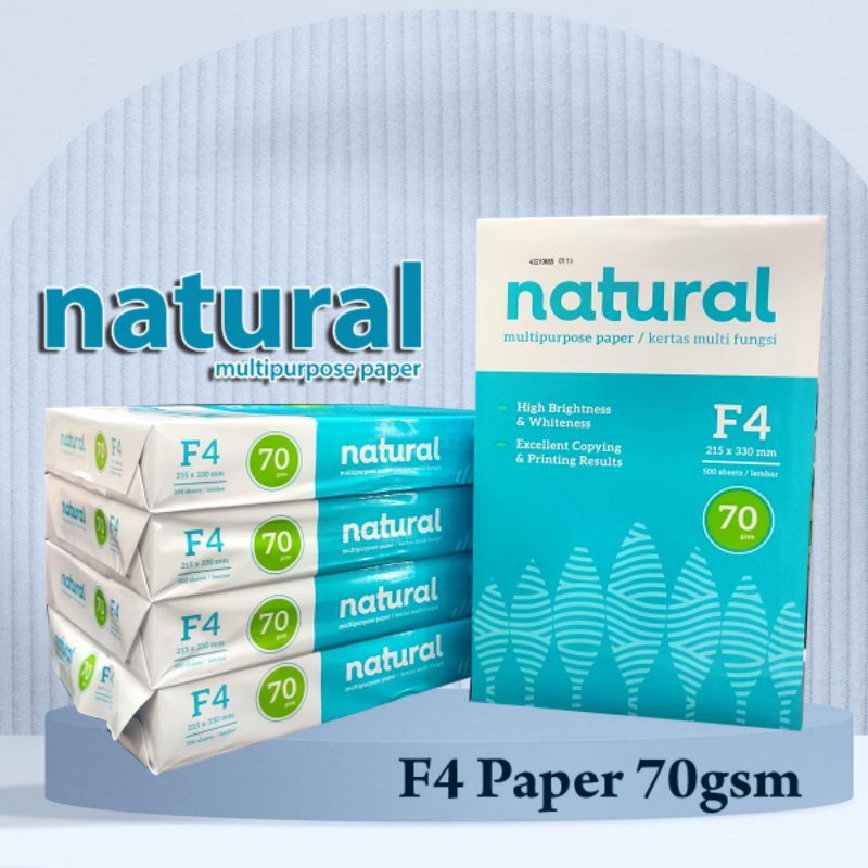 Jual HVS F4 putih Natural 1 rim | Shopee Indonesia