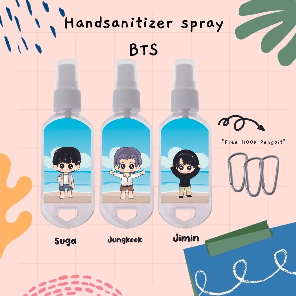 Jual HANDSANITIZER SPRAY BTS || BUTTER || PERMITION || PERMISSION TO ...