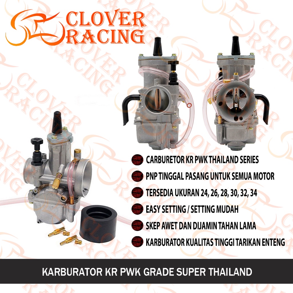 Jual [ BISA COD ] KARBURATOR KR150 PWK 24 26 28 GRADE A SERIES KARBU ...