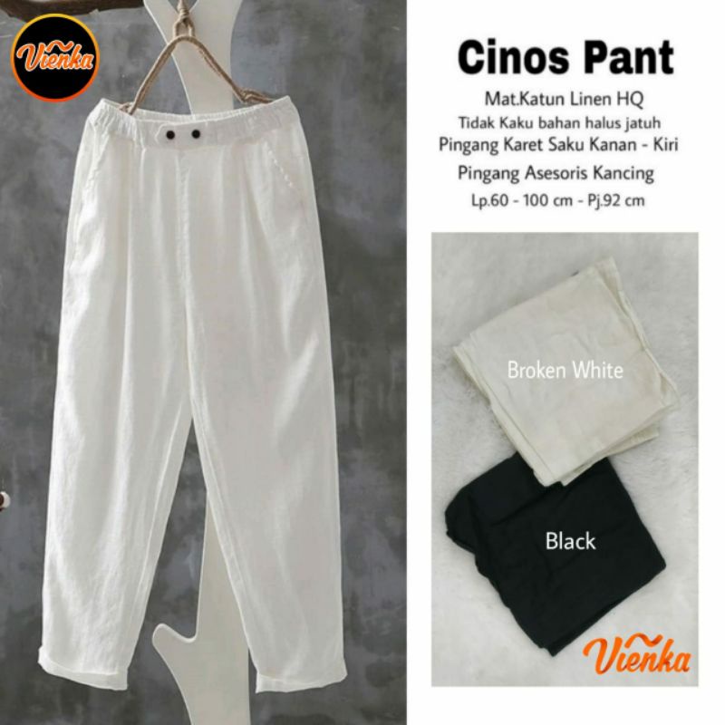 Jual Cinos pant celana katun linen premium | Shopee Indonesia