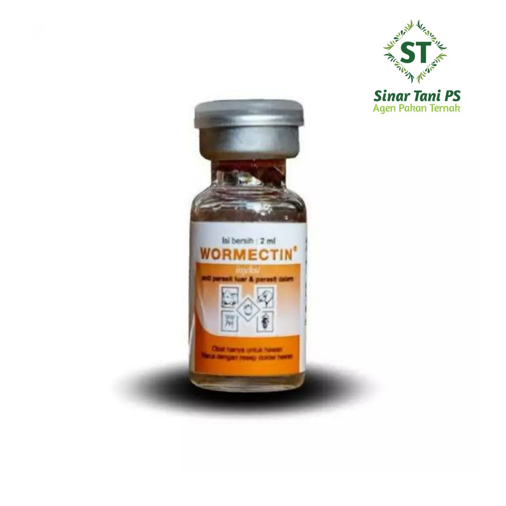Jual wormectin 20ml obat rabies,jamur,kutu,gudik,kudis,caplak injeksi ...