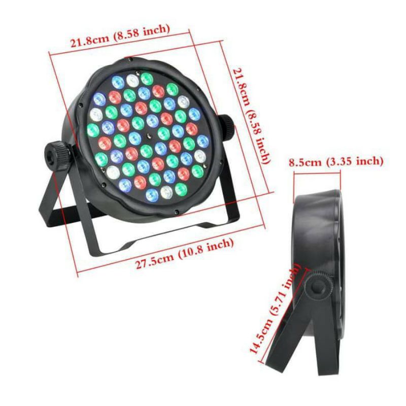 Jual lampu parled 54mata rgbw | Shopee Indonesia