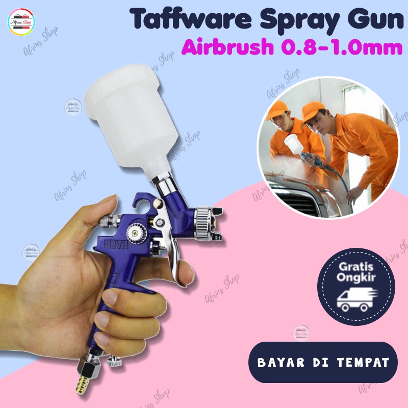 Jual Alat Cat Semprot Mobil Brush Spray Gun Airbrush 1.0mm dan 0.8mm ...