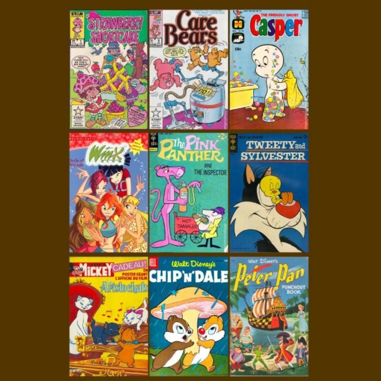 Jual wall collage / poster retro cartoons / poster retro / aesthetic ...