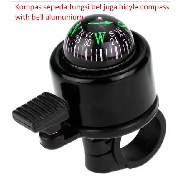 Jual Kompas sepeda fungsi bel juga bicyle compass with bell alumunium ...