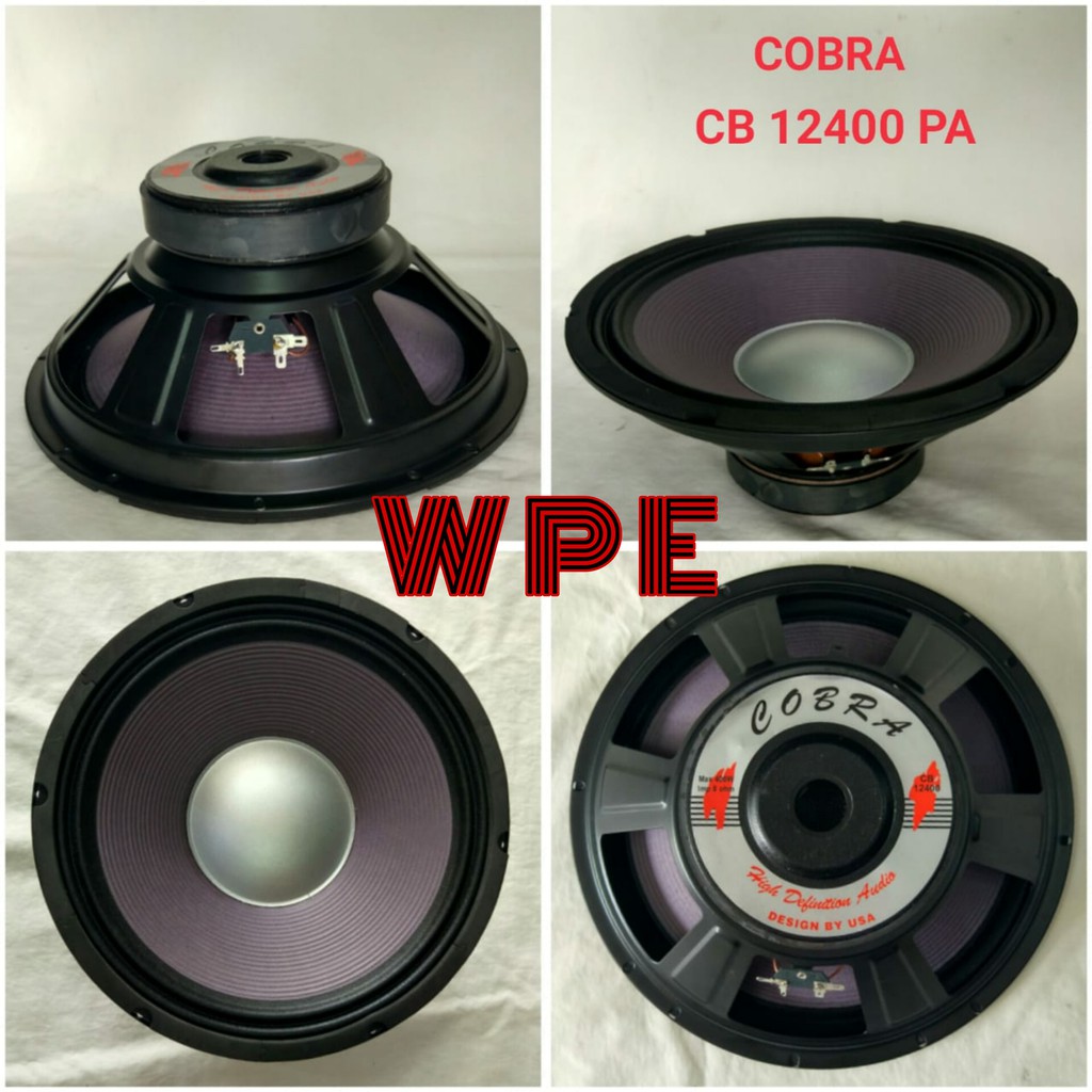 Jual SPEAKER WOOFER 12 Inch FULL RANGE 400 Watt COBRA CB-12400 PA ...