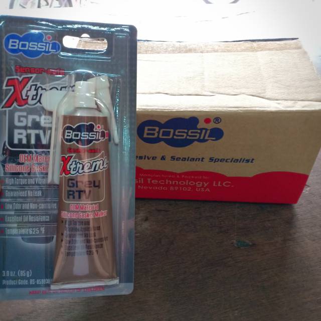 Jual Lem Bossil Xtream Warna Grey Cocok Untuk Mesin 1 Dus 12 Pcs ...