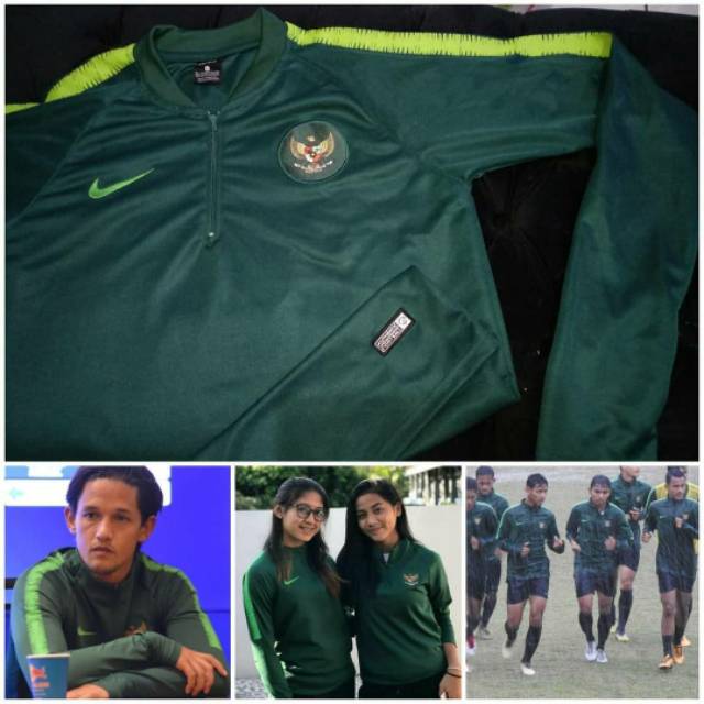 Jual Zipper midlayer timnas indonesia hijau | Shopee Indonesia