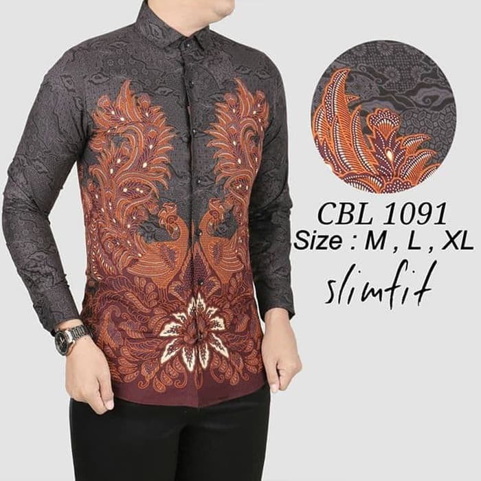 Jual Kemeja Batik Pria Motif Gorga Batak Warna Dasar Hitam - Soldou ...