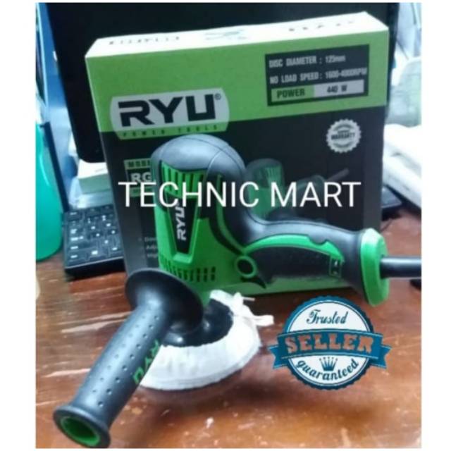 Jual Mesin Poles RYU RGP125E Polisher RYU RGP 125E (Mobil, Motor, Kaca) | Shopee Indonesia