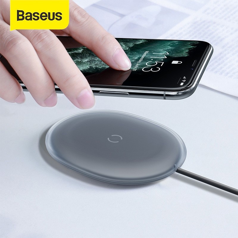 Jual BASEUS ORIGINAL Jelly Wireless Charger Pad 15W Fast Charging Pods ...