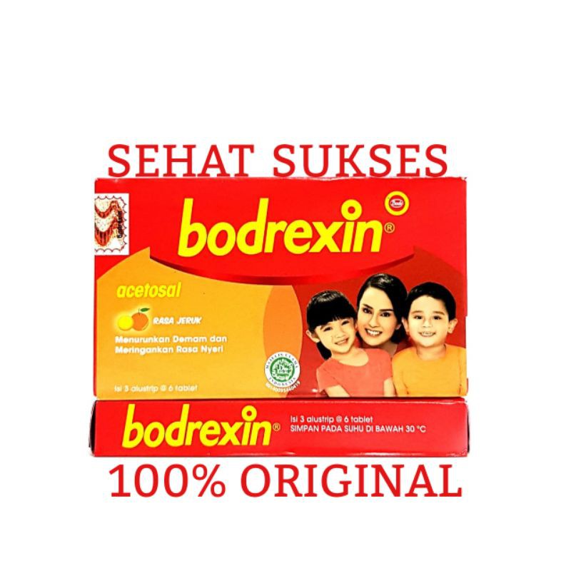 Jual BODREXIN ACETASOL - OBAT PENURUN DEMAM UNTUK ANAK (RASA JERUK ...
