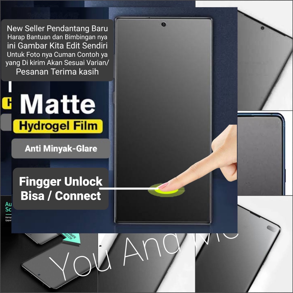 Jual (New Seller) Hydrogel Jelly ANTI GLARE MATTE Samsung Note 20 Note20 ULTRA Note 10 Note10 ...