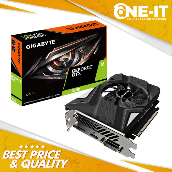 Jual VGA Gigabyte GeForce GTX 1650 D6 4G 4GB GDDR6 | Shopee Indonesia