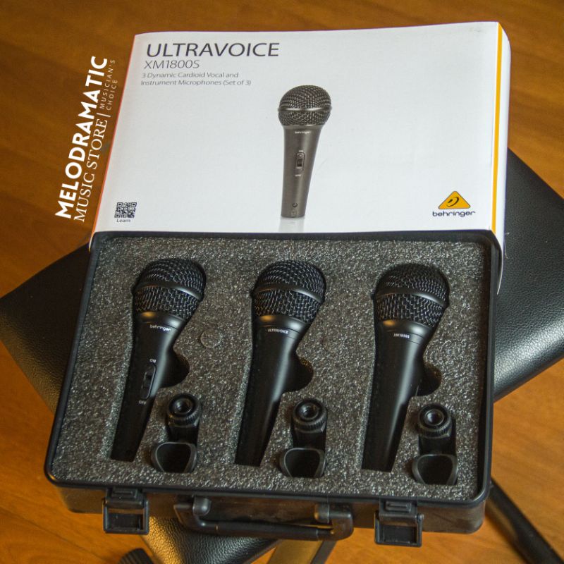 Jual MIC BEHRINGER ULTRAVOICE XM1800S ISI 3 | Shopee Indonesia