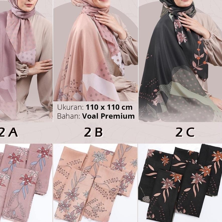 Jual Recomend Hijab VOAL Miss COLOUR Segiempat motif kekinian Jilbab ...