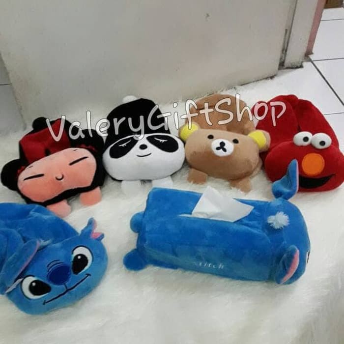 Jual Lihat Detal Tempat Tissue lying Boneka Stitch / Elmo / Rilakkuma ...