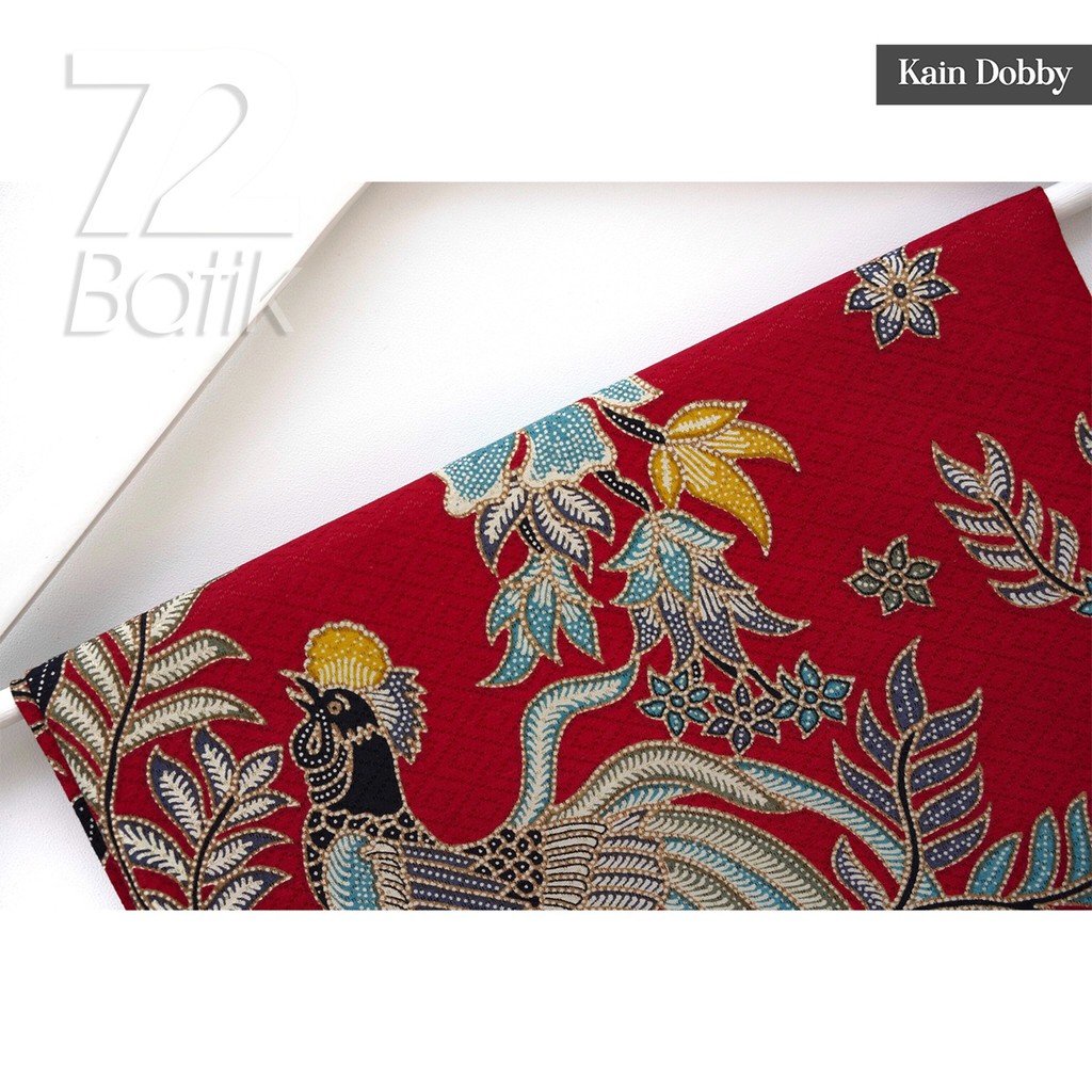 Jual KAIN BATIK PREMIUM Bahan Dobby Dobi Dobbi Dolbi Motif Burung Warna ...