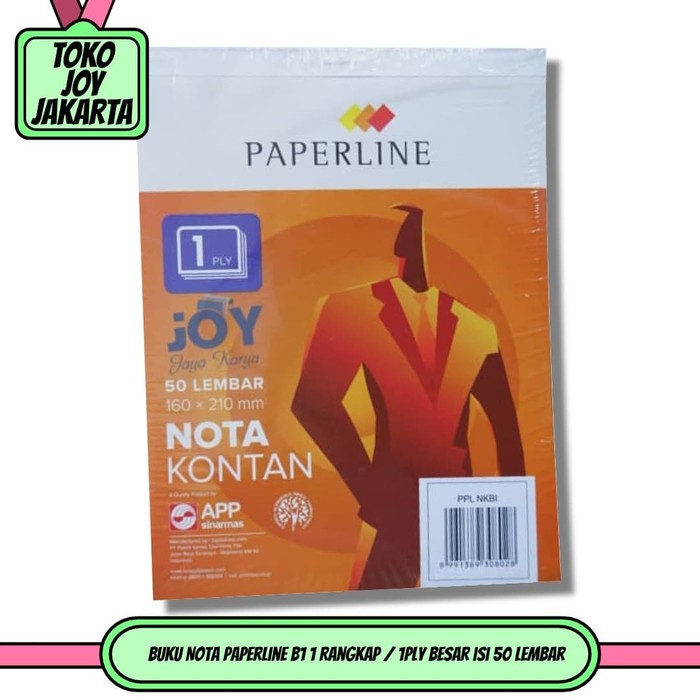 Jual Buku Nota Paperline B1 1 Rangkap / 1Ply Besar isi 50 Lembar ...