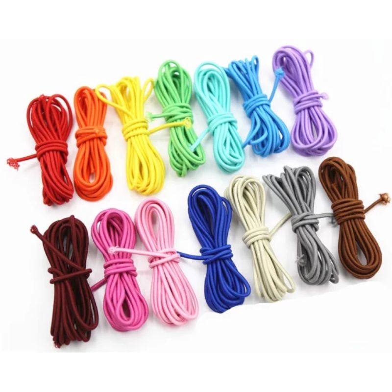 Jual [PART 1] Tali Karet POLOS Elastis SENGKELIT PENGAIT LUBANG KANCING ...