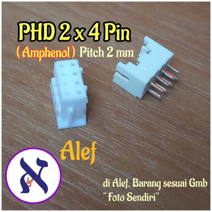 Jual 5Pairs Konektor PHD 2x4 A2002 header 8 pin 2 x 4 connector amphenol pitch 2 LHE | Shopee ...