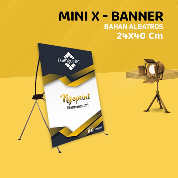 Jual Mini X Banner 24 x 40 cm (Albatros) | Shopee Indonesia