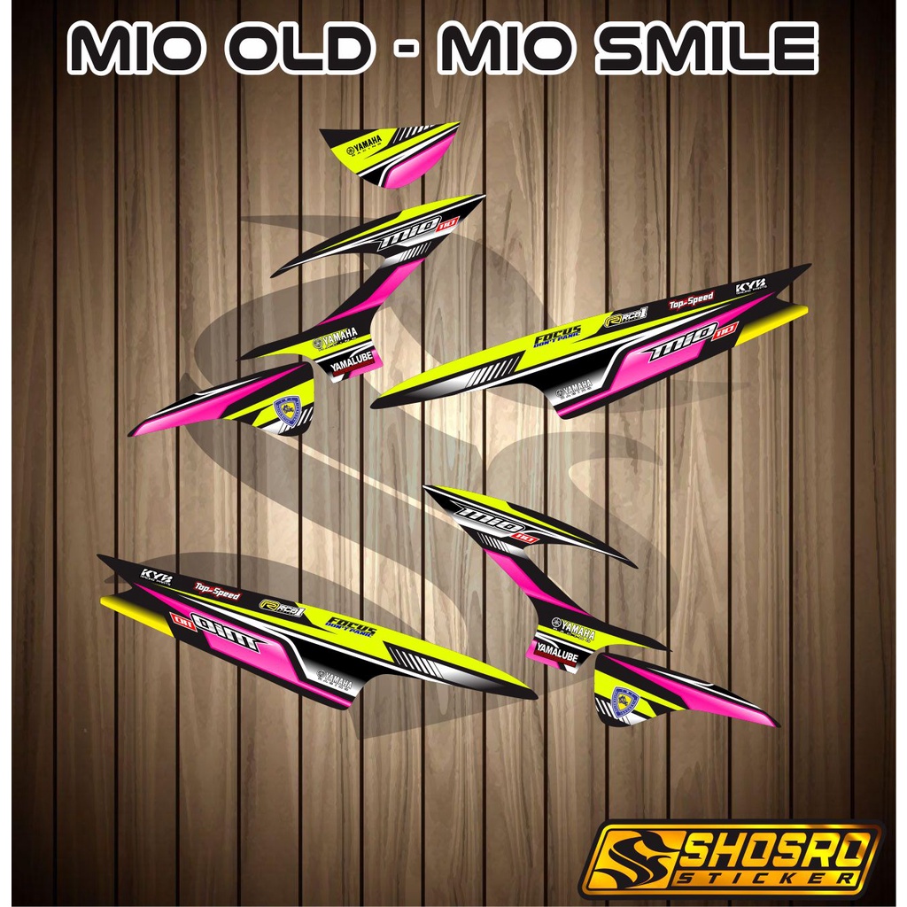 Jual STIKER MIO / STRIPING MIO SPORTI SMILE VARIASI YAMAHA MIO KARBU MOTIF RACING STIKER BODY ...