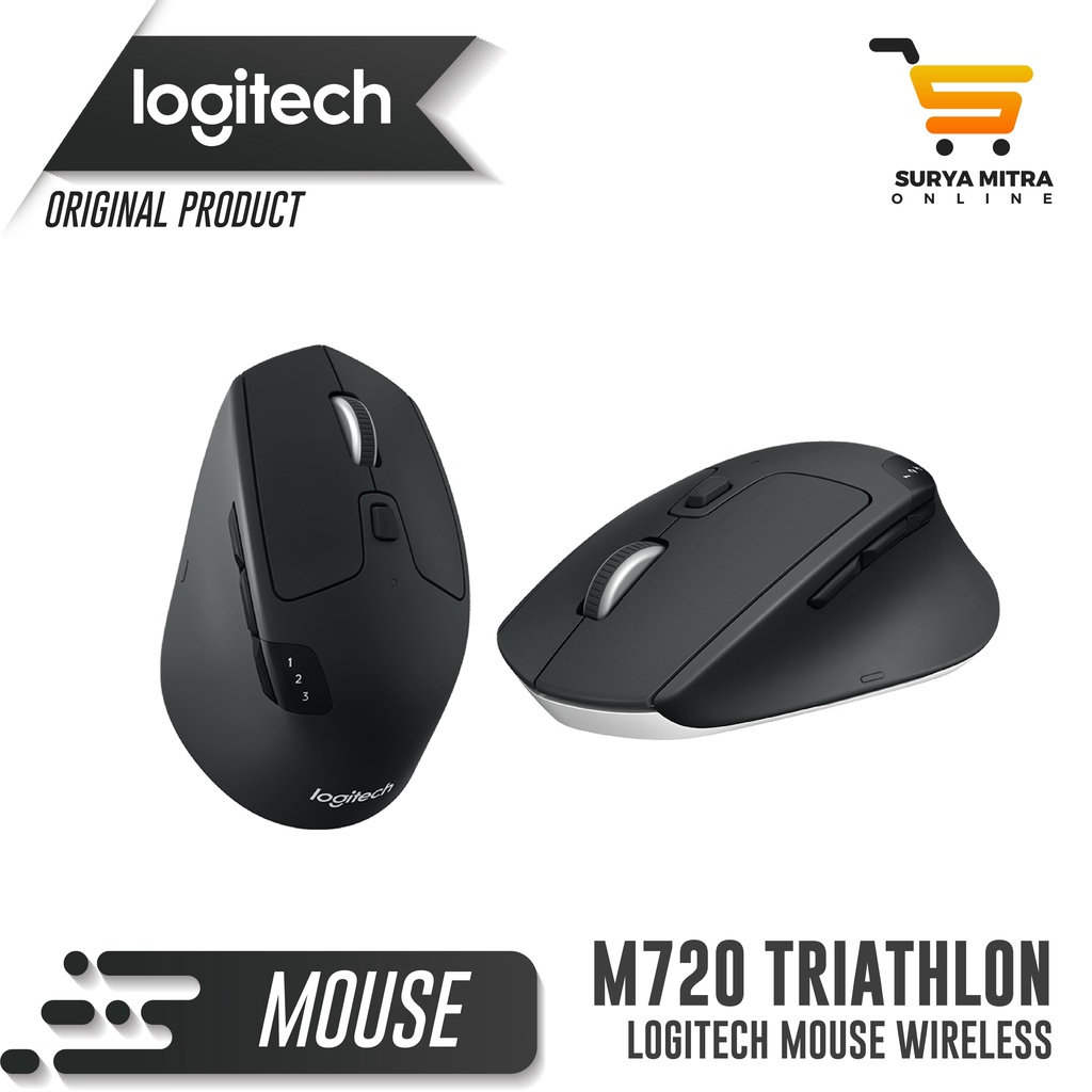 Jual Logitech M720 / M 720 TRIATHLON Multi-device wireless mouse ...