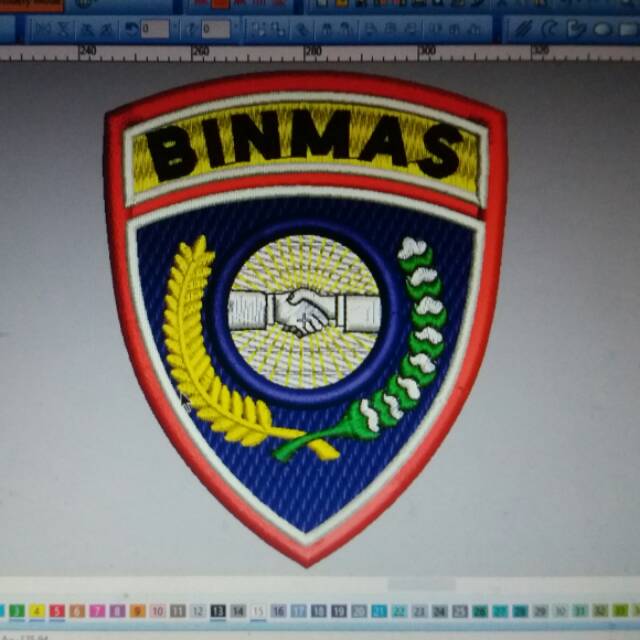 Jual Logo Binmas untuk Lengan Bordir Timbul | Shopee Indonesia
