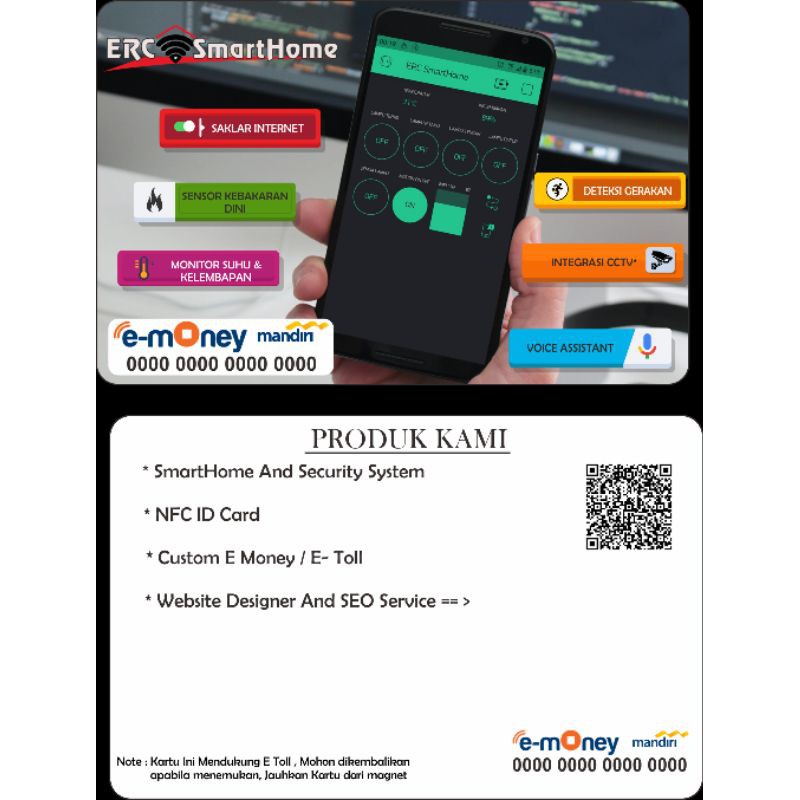 Jual Custom E Toll Brizzi dan Emoney desain sendiri | Shopee Indonesia