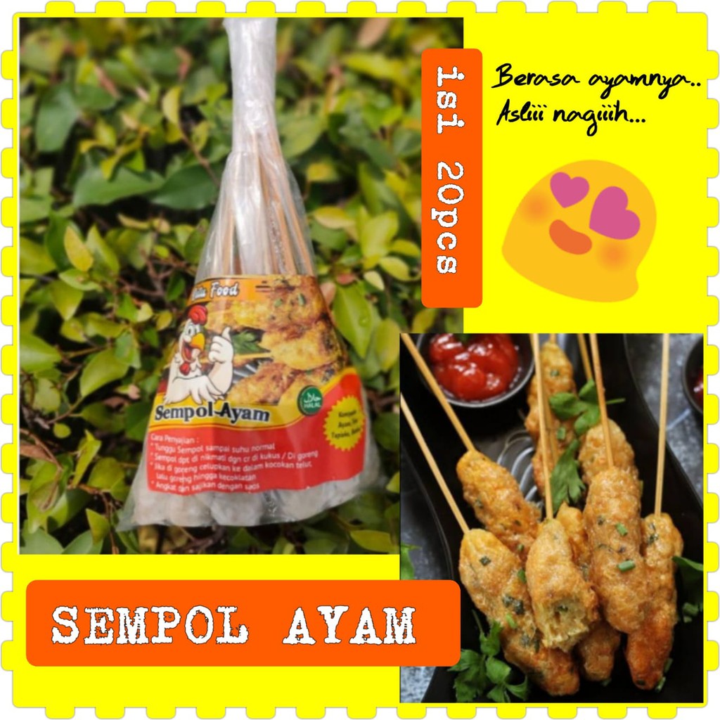 Jual TERMURAH!! Sempol ayam isi 20 include saus melimpah (Frozen ...