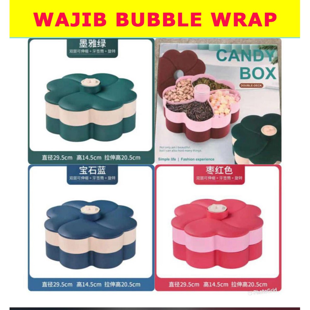 Jual toples NEW BENTUK BUNGA PUTAR SUSUN / CANDY BOX DOUBLE CEK I3I4 ...