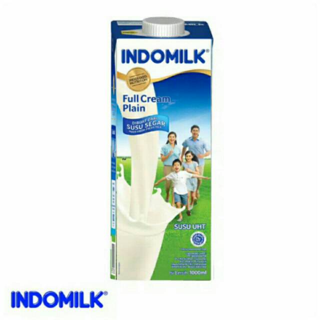 Jual Indomilk full cream plain 1000ml | Shopee Indonesia