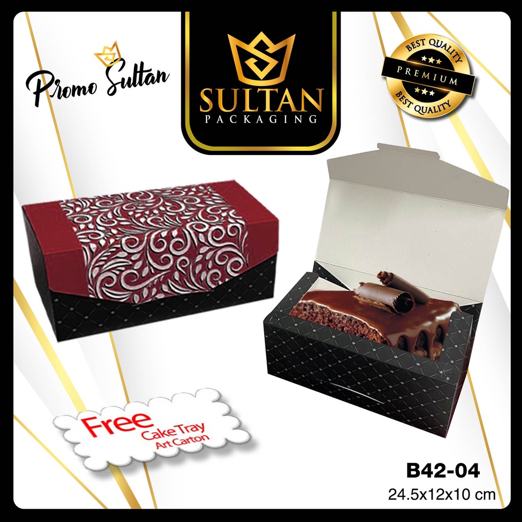 Jual Cake Box - Kotak Kue Bolu - Kemasan Makanan Motif Batik - B42 ...