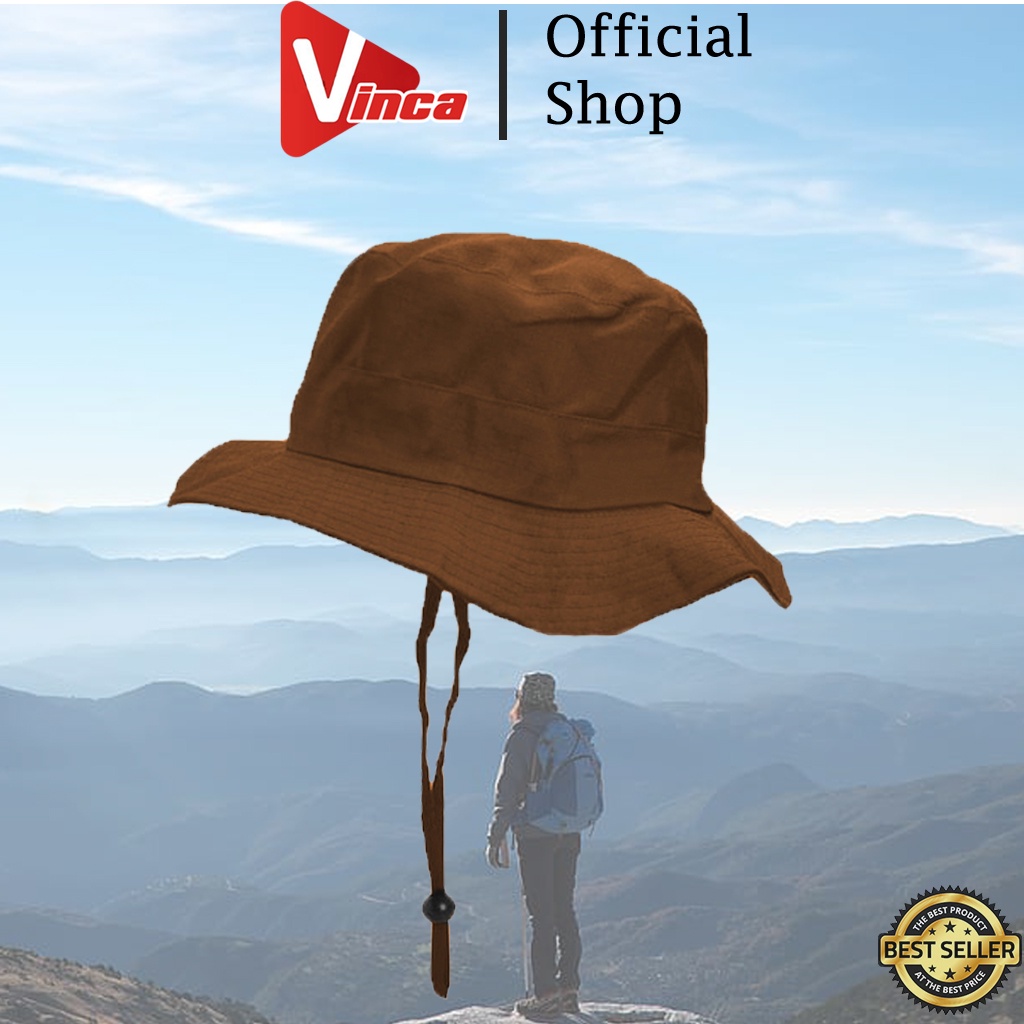 Jual Topi gunung rimba hiking ada talinnya cocok untuk topi outdoor ...
