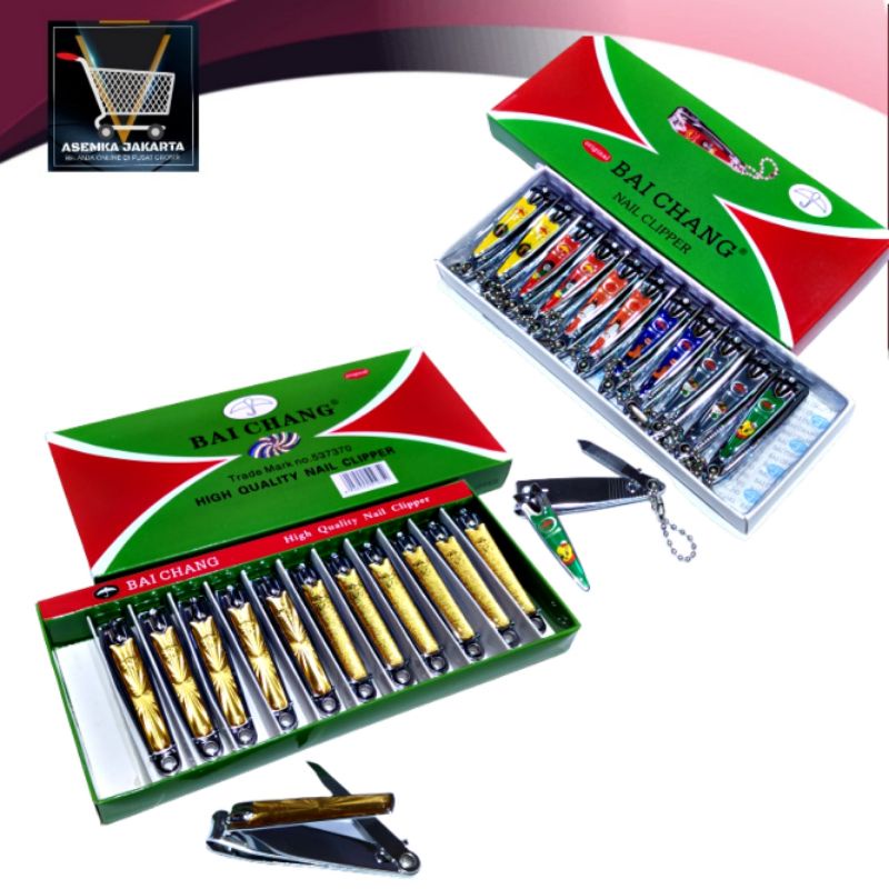 Jual [AJ] Gunting Kuku BESAR Kecil Baichang super tajam grosir (12pcs ...
