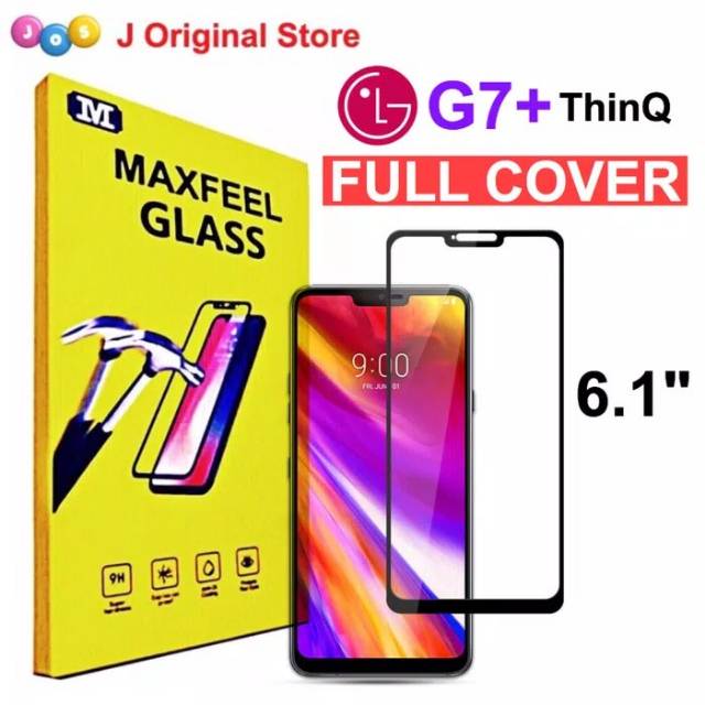 Jual MAXFEEL TEMPERED GLASS LG G7+ THINQ G7 PLUS G7PLUS FULL COVER | Shopee Indonesia