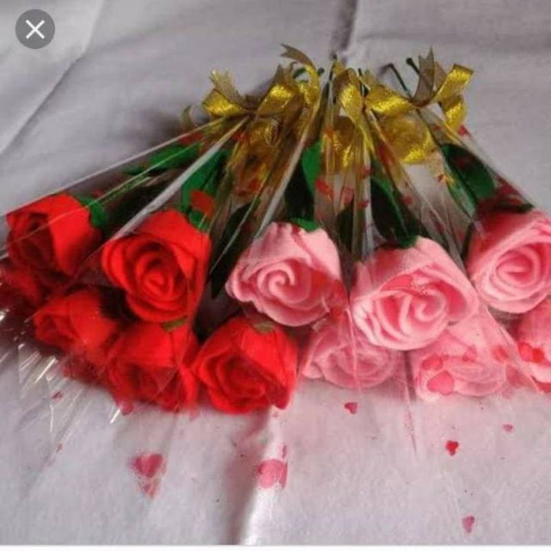 Jual 100 pic mawar tangkai souvenir bunga mawar singgle buket mawar ...