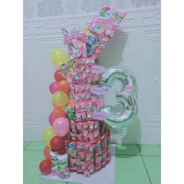 Jual snack tower balon/menara snack tarik uang/kue jajan | Shopee Indonesia
