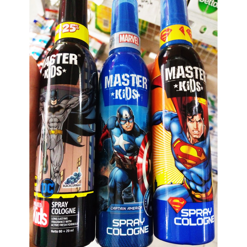 Jual MASTER KIDS Spray Cologne 100 ml (80+20 ml) | Shopee Indonesia