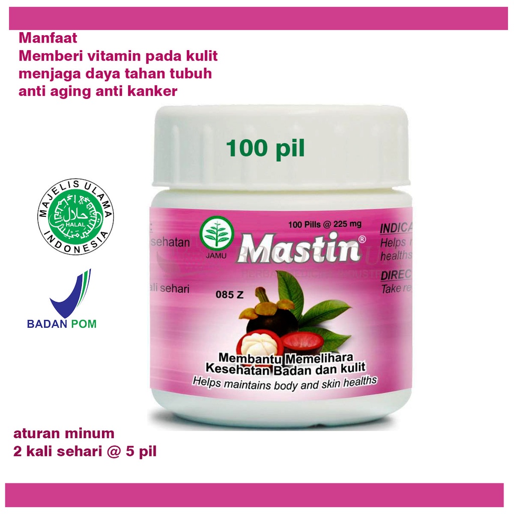 Jual Mastin 100 Pil kapsul ekstrak kulit manggis 100 pil - Membantu ...