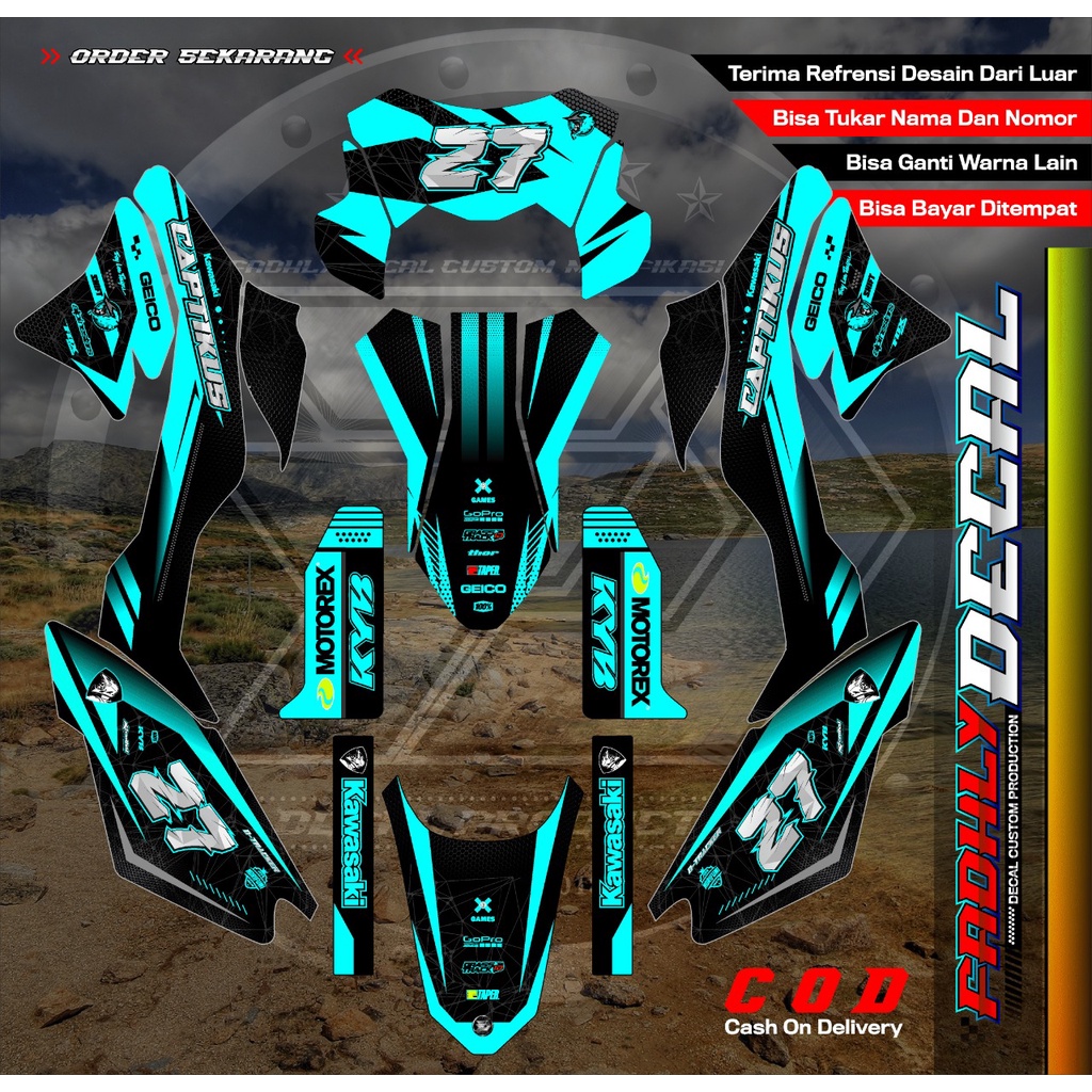 Jual Decal Dtracker New Tosca Hitam Keren Sticker Fullbody keren ...