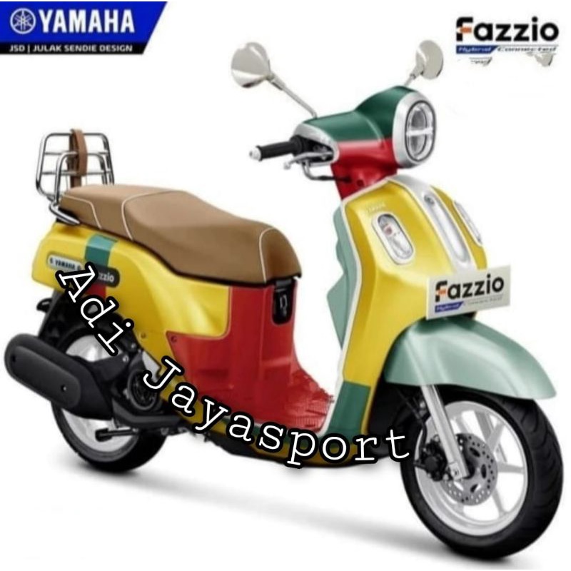 Jual back rack/backrack rak belakang Yamaha fazzio model Vespa matic ...
